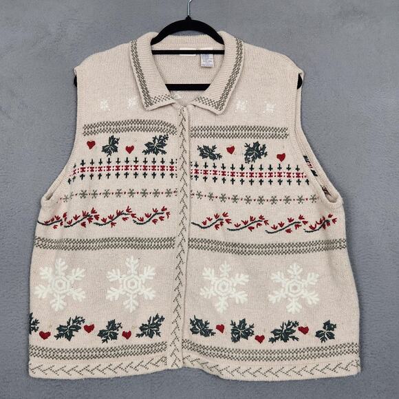 Northcrest | Sweaters | Vintage Northcrest Sweater Vest Womens 3x ...